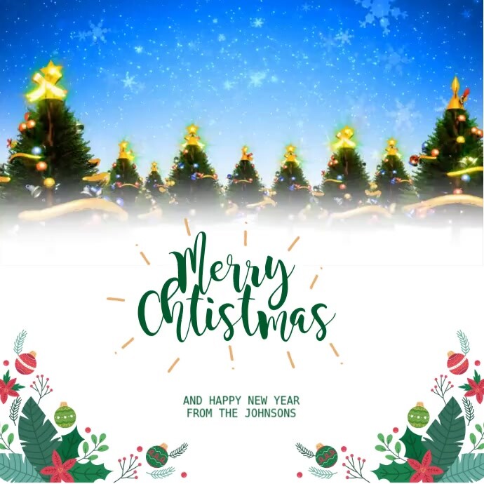 CHRISTMAS VIDEO TEMPLATE | PosterMyWall