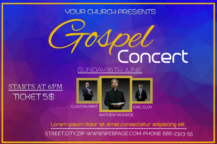 Church Concert Flyer Template | PosterMyWall