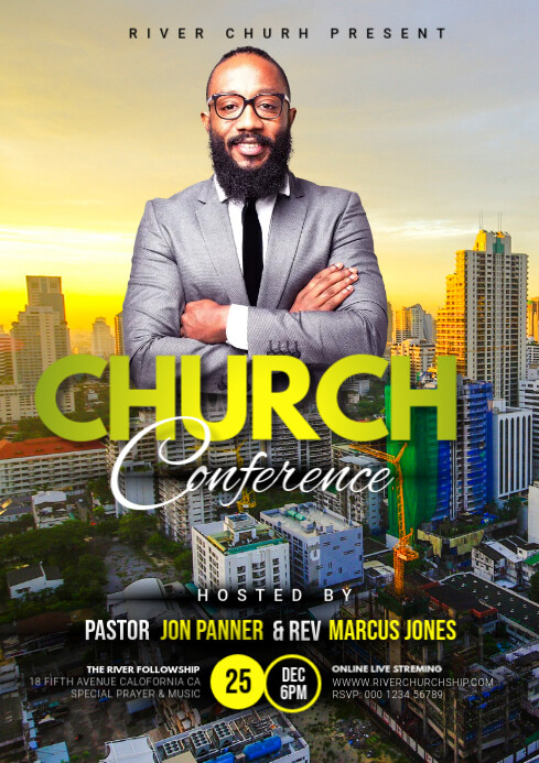 Church Conference Flyer Template | PosterMyWall