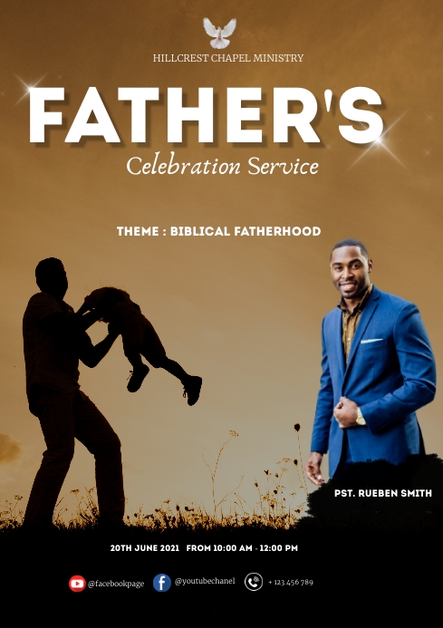 father's day church poster Template | PosterMyWall