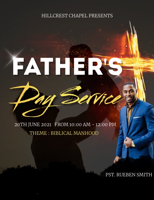 Father's day Church poster Template | PosterMyWall
