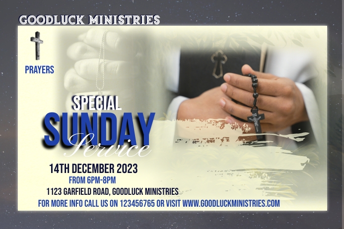 Church Service template | PosterMyWall