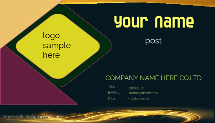 Copy of Copy of Copy of Business card template | PosterMyWall