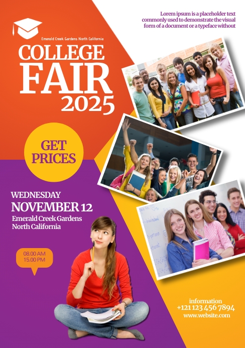 College fair flyer Template | PosterMyWall