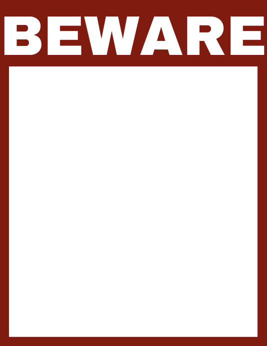 Copy of Copy of Copy of Copy of Copy of warning 1 | PosterMyWall