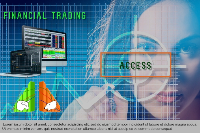 Financial trading Template | PosterMyWall