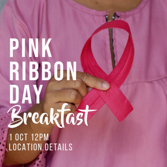 Pink Ribbon Day Template | PosterMyWall