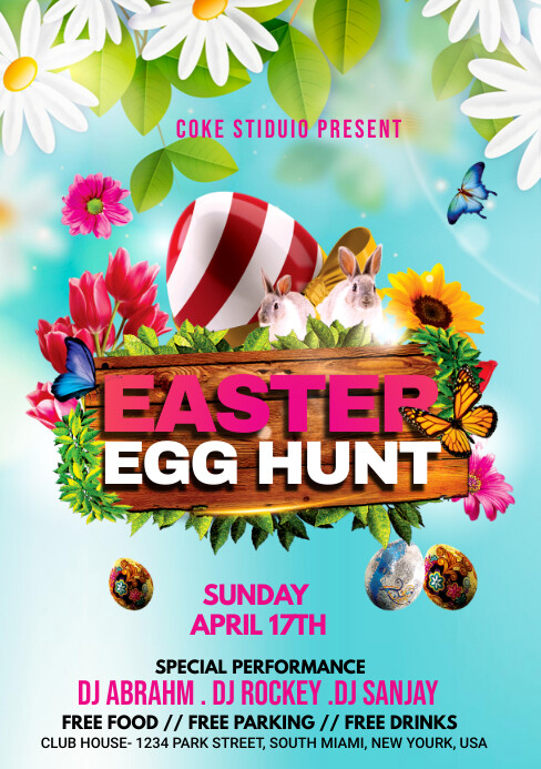 Easter Egg Hunt Template | PosterMyWall