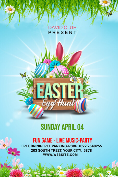 Easter Flyer Template Design | PosterMyWall