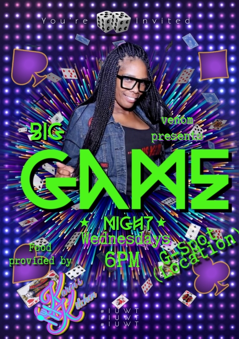 GAME NIGHT POSTER Template | PosterMyWall