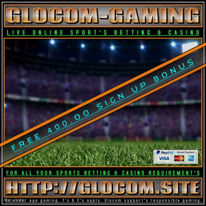 Copy of Copy of GLOCOM SPORTS BET AD 1 | PosterMyWall