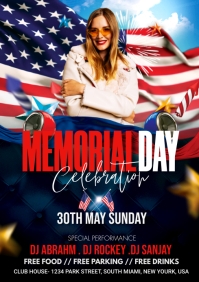 Memorial Day Celebration Flyer Template | PosterMyWall