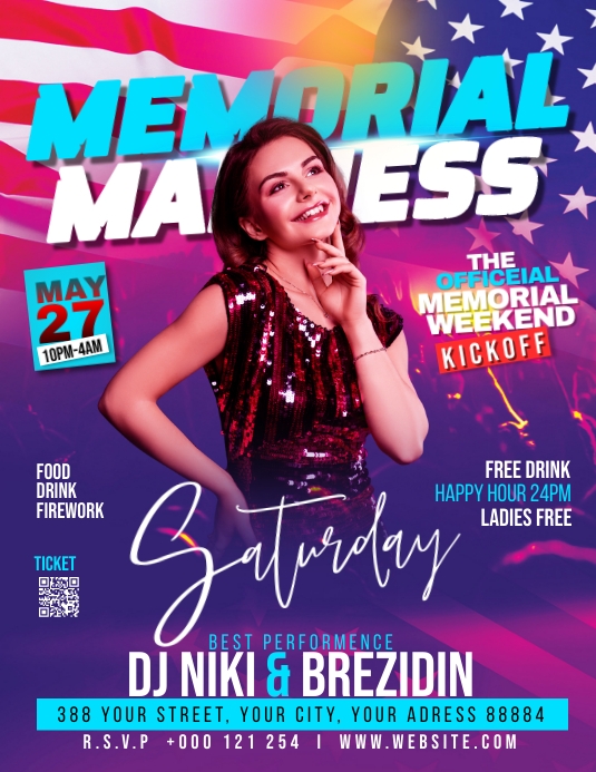 Memorial Day Weekend Template | PosterMyWall