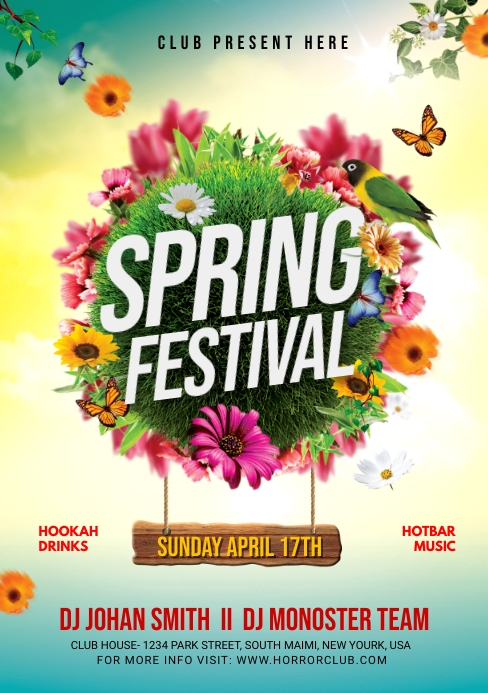Spring Festival Flyer Template | PosterMyWall