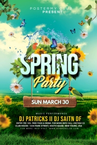 Spring Party Poster Template | PosterMyWall