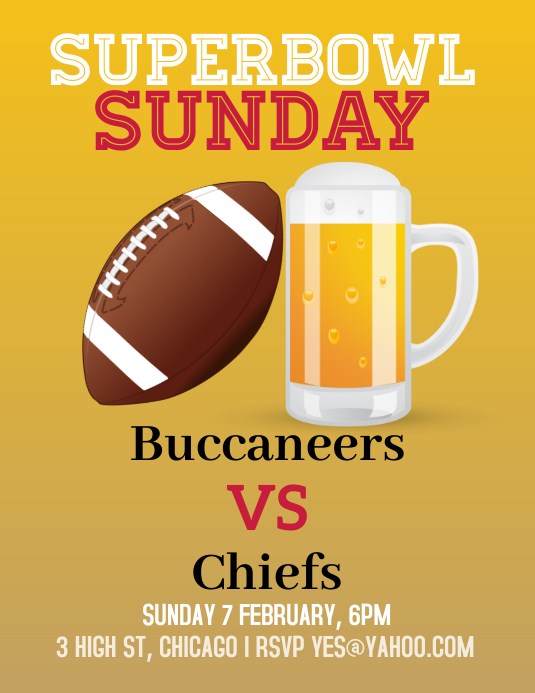 superbowl party Template | PosterMyWall