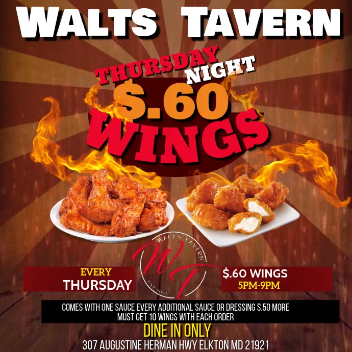 wing night Template | PosterMyWall