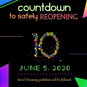 Countdown to Reopening Video Template | PosterMyWall