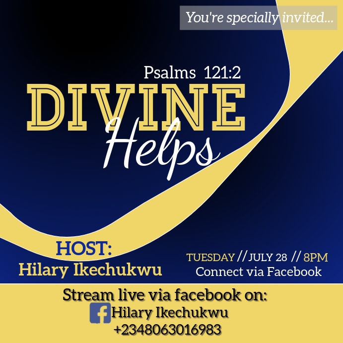 Copy of Copy of Divine help church prog template | PosterMyWall