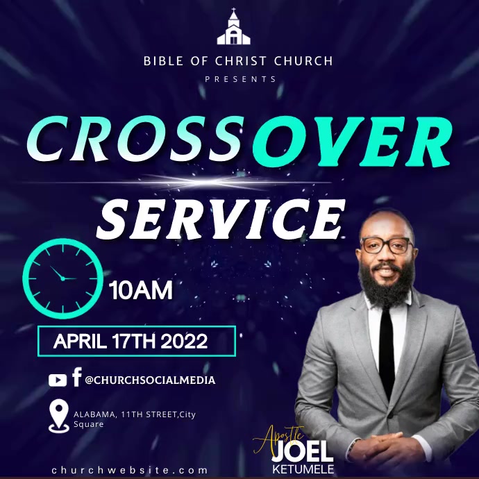 Copy of Copy of Eeaster Sunday flyer template (14) | PosterMyWall