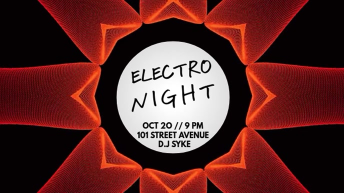 ELECTRO NIGHT Template | PosterMyWall