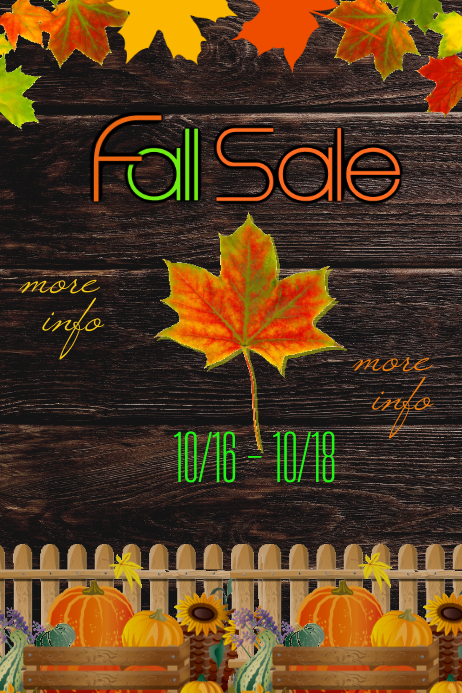Copy of Copy of Fall Sale | PosterMyWall