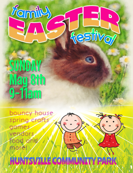 family easter festival flyer Template | PosterMyWall