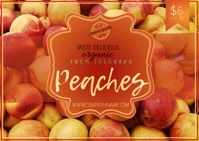 Copy of Copy of flyer template peaches | PosterMyWall