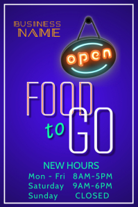 Delivery Only restaurant store front poster Template | PosterMyWall