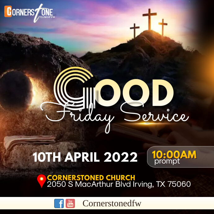 Copy of Copy of good friday flyer 3 (1) | PosterMyWall
