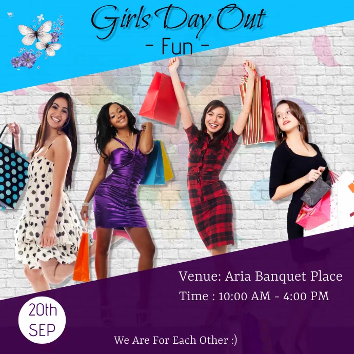 Copy of Girls Day Out, Girl's Girls | PosterMyWall