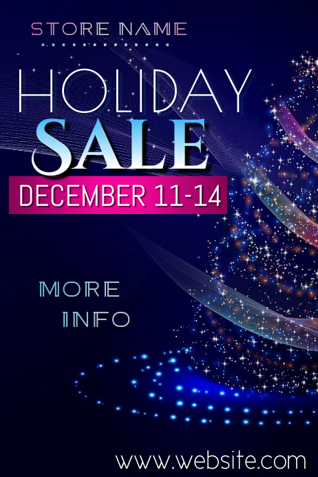 Holiday Store Hours Template | PosterMyWall