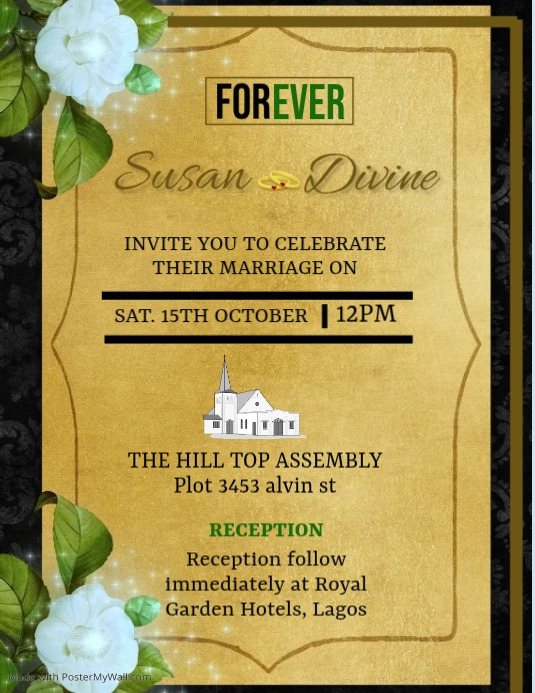 INVITATION card (1) Template | PosterMyWall