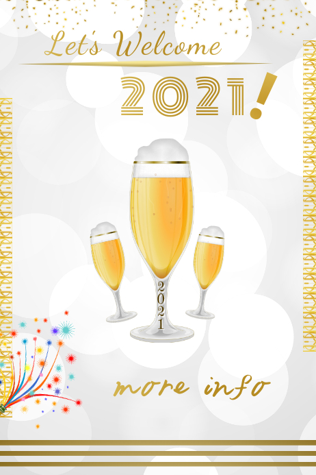 Let's Welcome 2021 Template | PosterMyWall