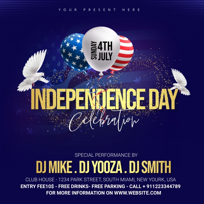 Memorial Day Celebration ads Template | PosterMyWall