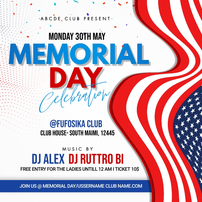 Copy of Copy of Memorial Day Celebration ads | PosterMyWall