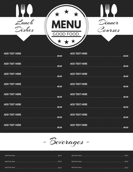 Copy of Copy of Menu | PosterMyWall