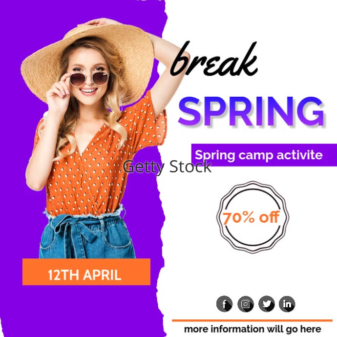 modèle instagram spring Template | PosterMyWall