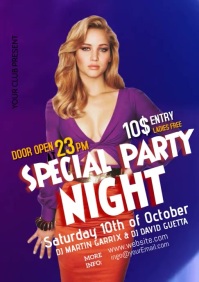 Night Party A4 Template | PosterMyWall