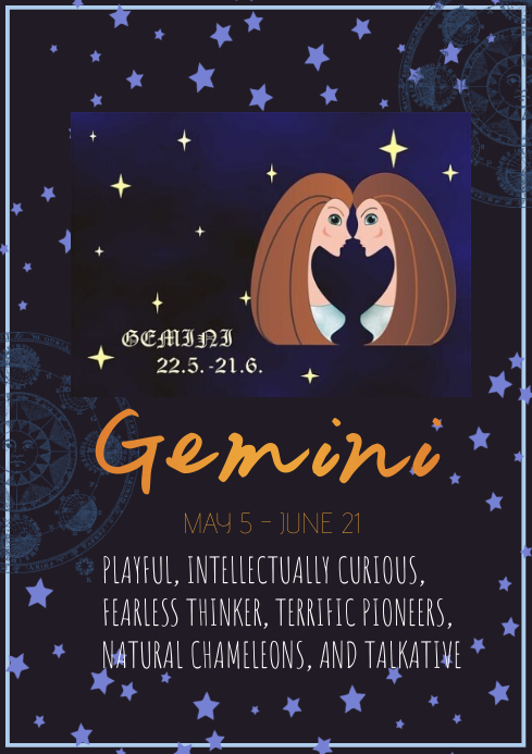 of flyer template astrology gemini | PosterMyWall