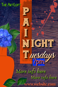 Paint Night Poster Template | PosterMyWall