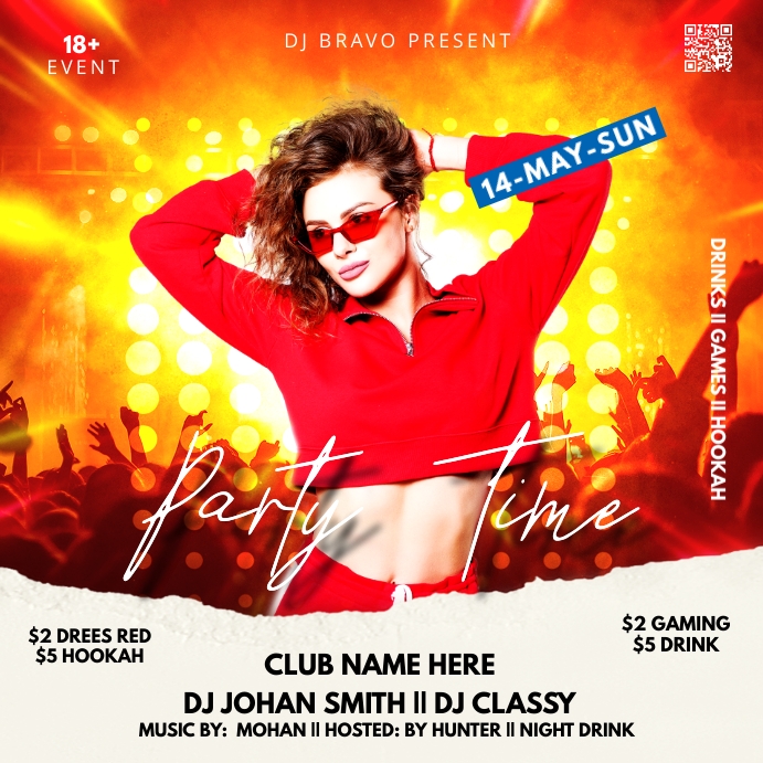 Party time Flyer Template | PosterMyWall