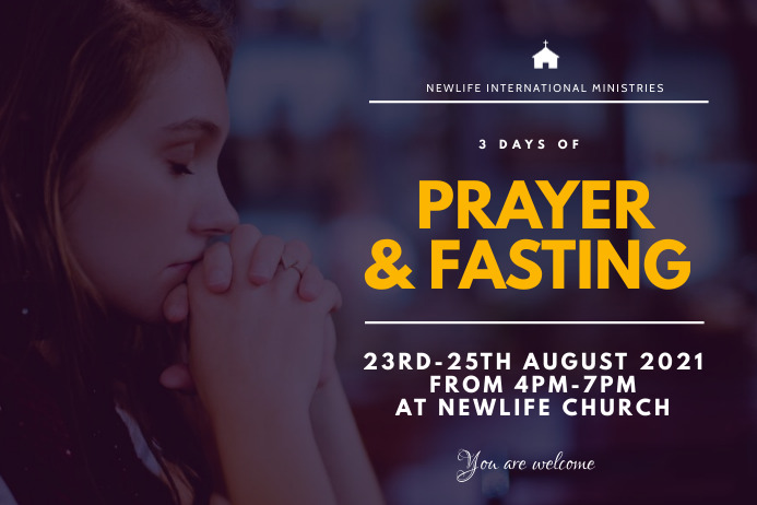 Prayer and fasting Template | PosterMyWall