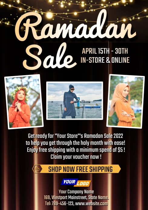 Ramadan sale flyer design Template | PosterMyWall