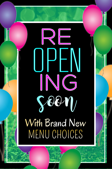 Plantilla de Copy of ReOpening Soon Poster | PosterMyWall