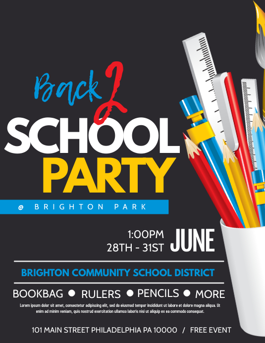School party Template | PosterMyWall