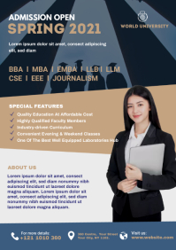 Spring Admission Flyer template | PosterMyWall