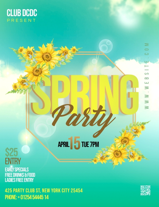 Spring Party flyer Template | PosterMyWall