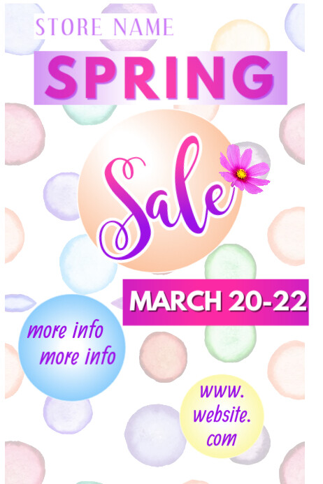 Spring Sale Poster Template | PosterMyWall