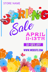 Spring Sale Poster Template | PosterMyWall